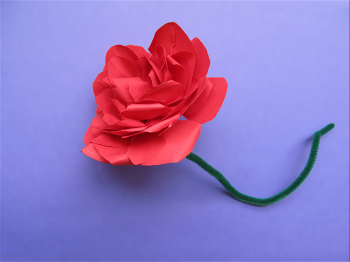 How To Make A Paper Rose Without Glue 