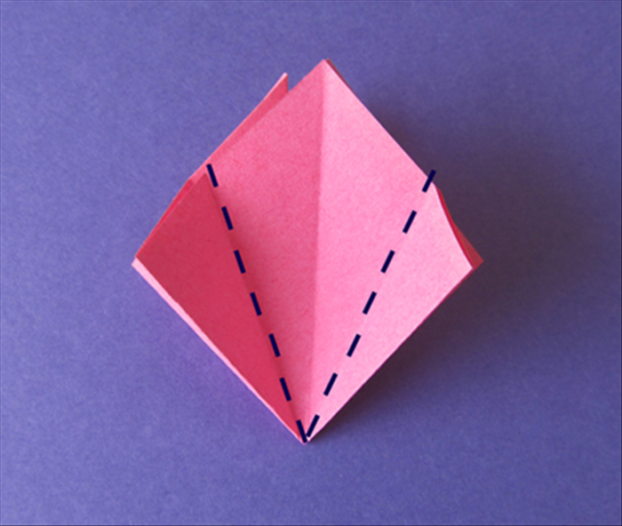 How to make an origami eight petal bell flower
